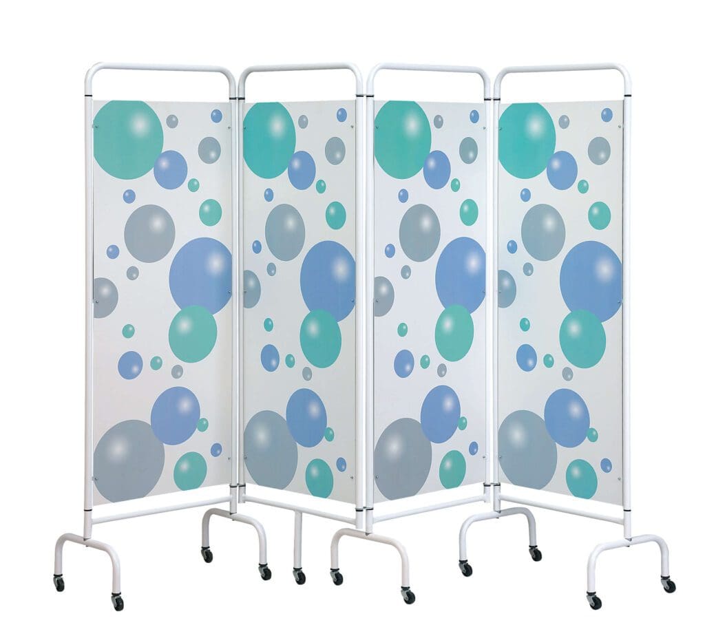 4 Panel Mobile Screen Solid Panels - Arden Care