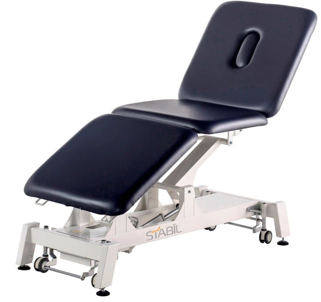 Stabil Bariatric 3-Section Electric Treatment Table White Frame - Arden ...
